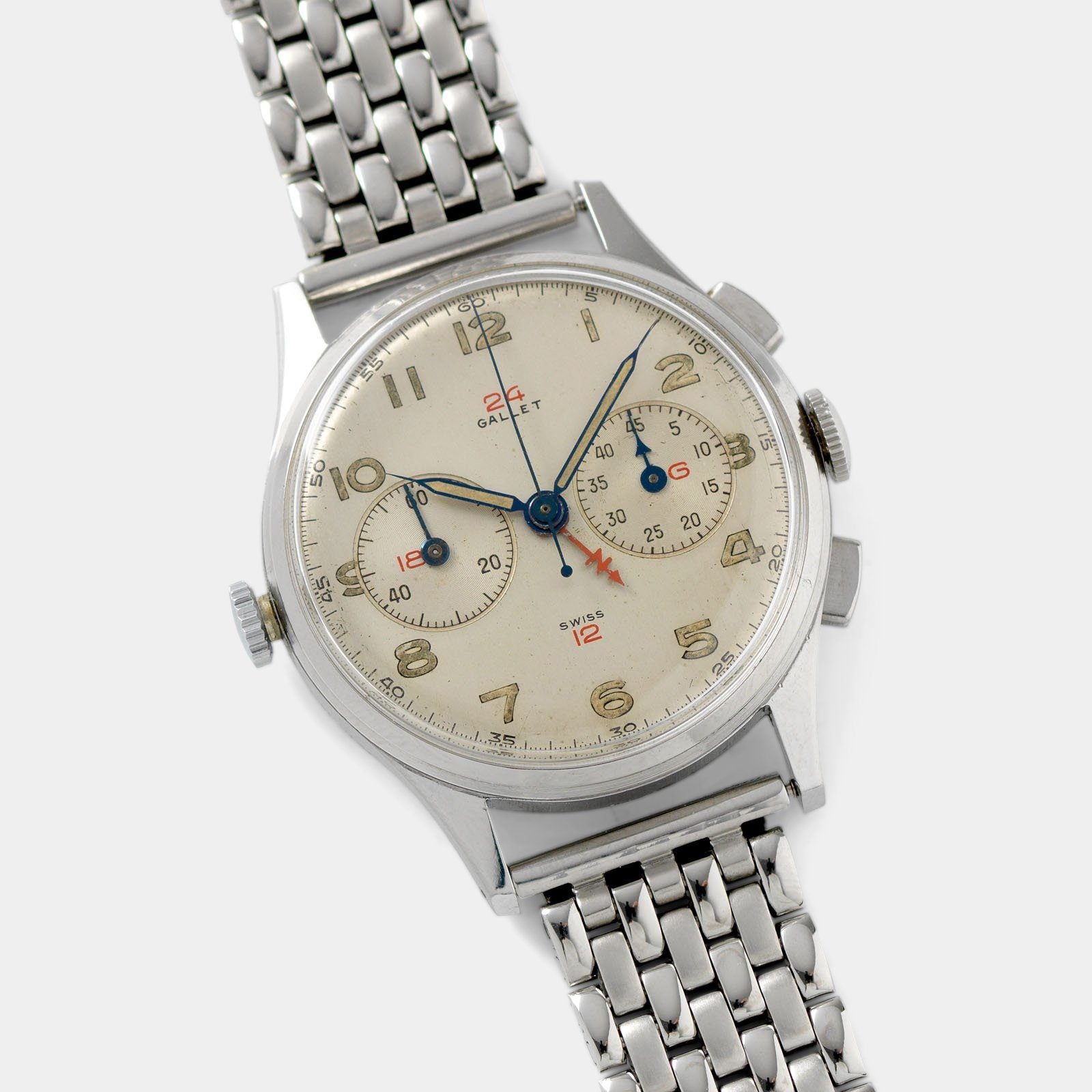 Gallet Multichron Navigator GMT Steel Chronograph