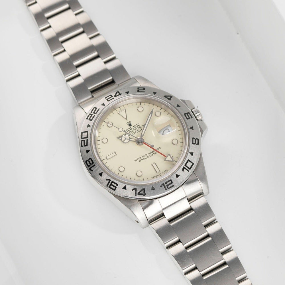 Rolex Explorer II 16550 Cream Rail Dial